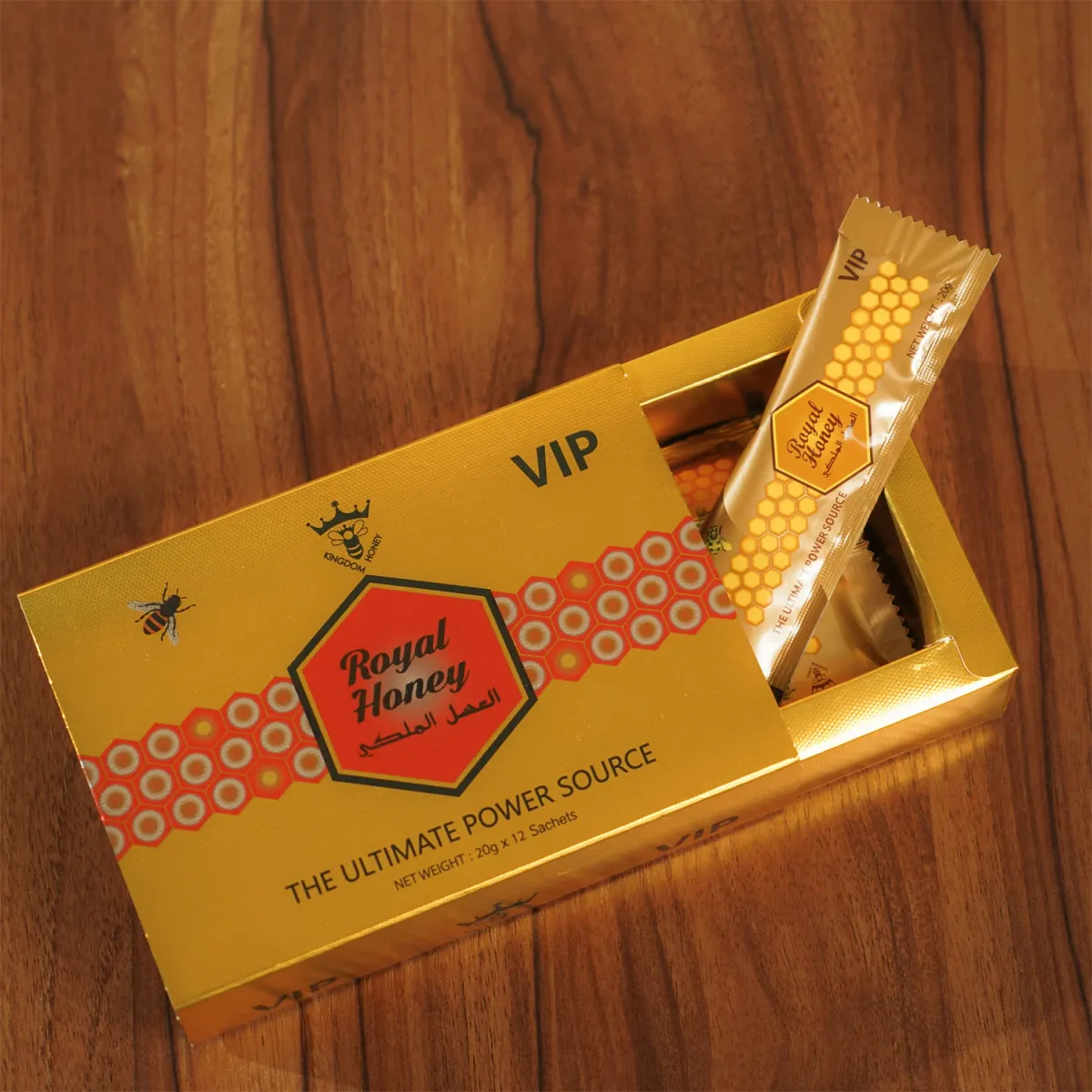 Royal Honey VIP (Pack of 12 Sachets) • Top Selling Honey Pack