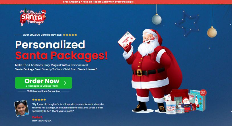 Official Santa Packages Get Special Offer